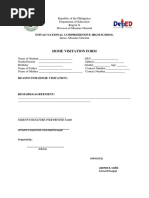 Home Visitation Form Deped | PDF