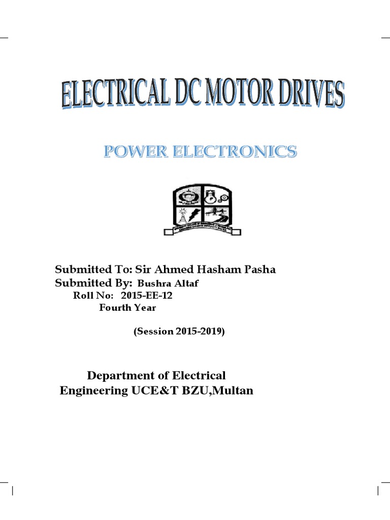 DC Drives | PDF | Electric Motor | Transmission (Mechanics)