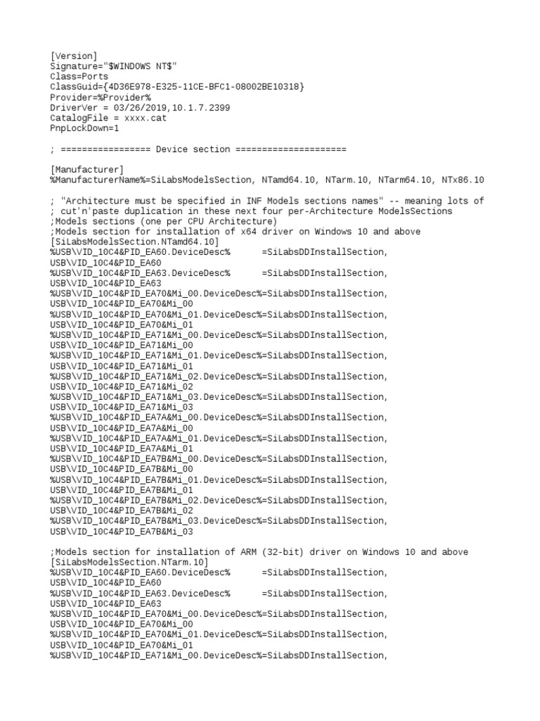 Inf Driver Install | PDF | Microsoft Windows | Areas Of Computer Science