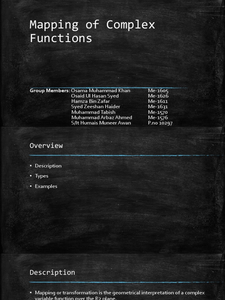 Mapping of Complex Functions | PDF