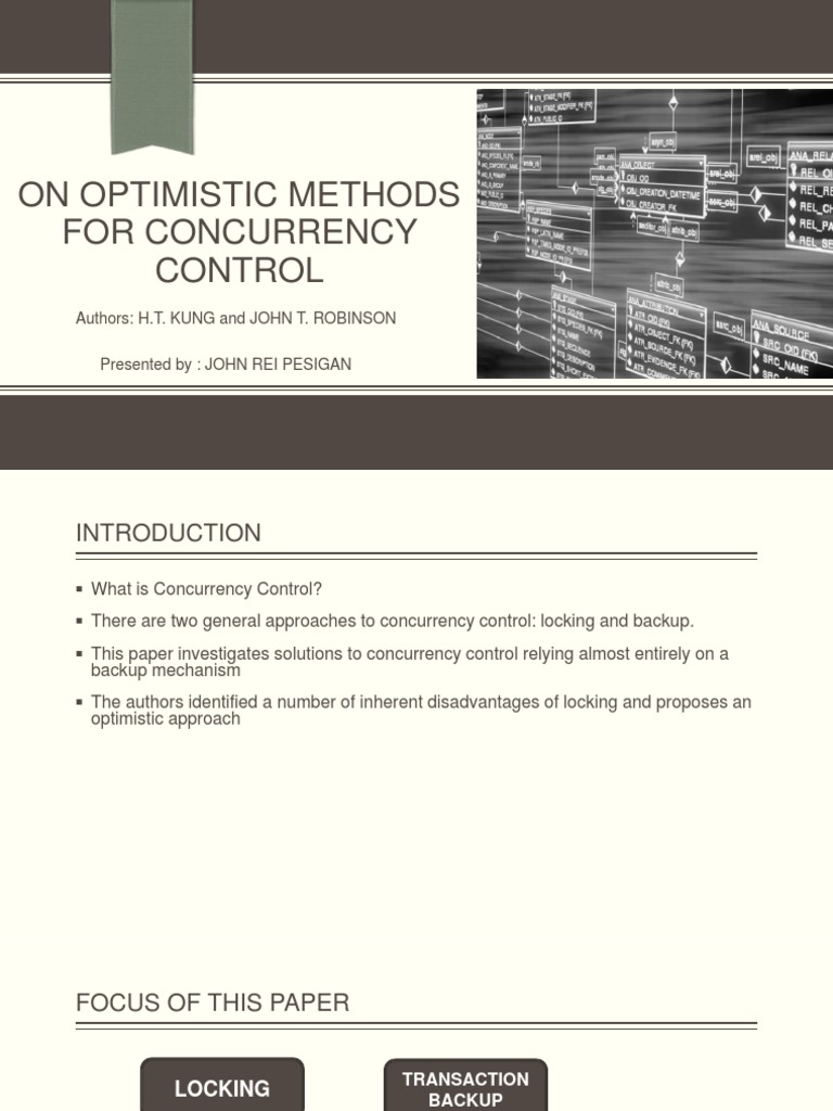 On Optimistic Methods For Concurrency Control | PDF | Database ...