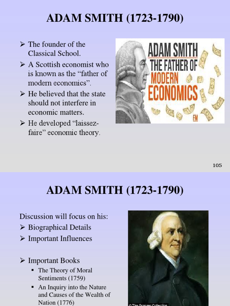 Adam Smith: Father of Classical Economics | PDF | Adam Smith | Employment