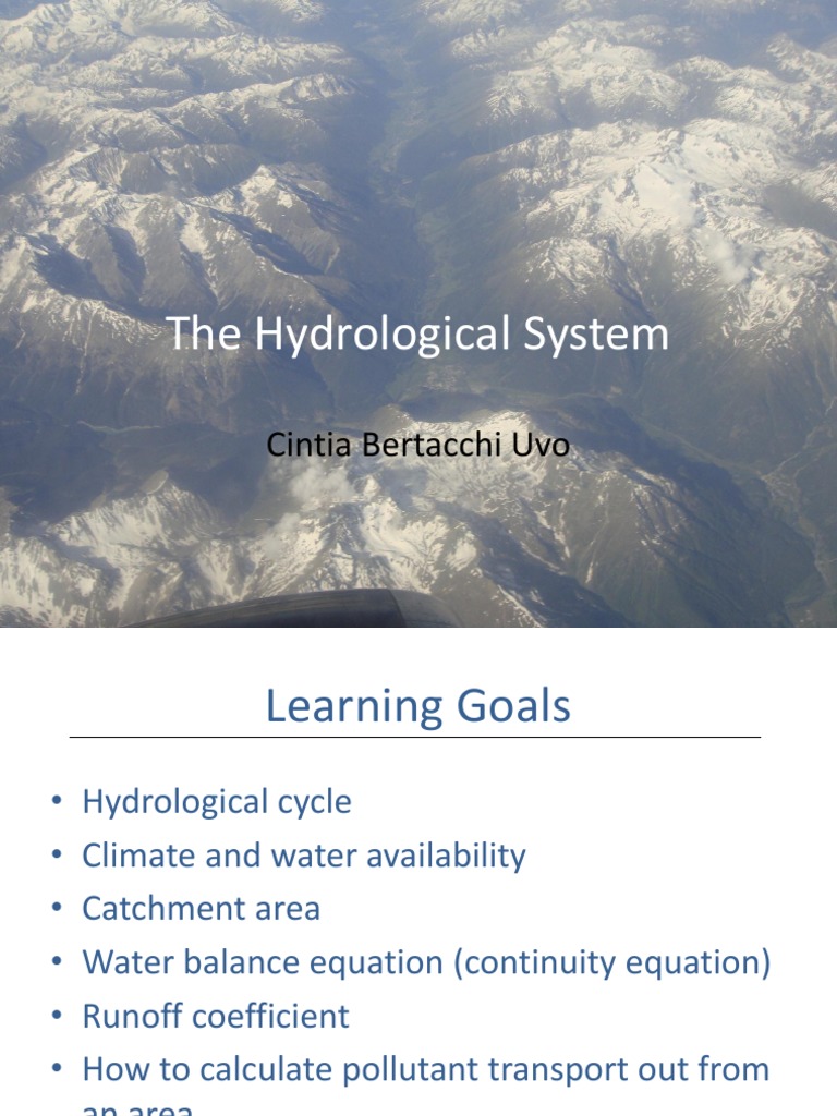 Understanding the Hydrological System | PDF | Hydrology | Drainage Basin