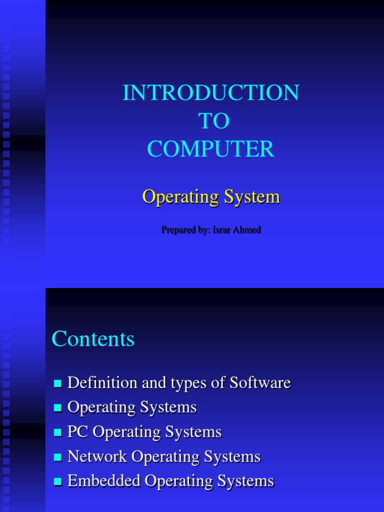 Operating Systems | Download Free PDF | Operating System | Spreadsheet