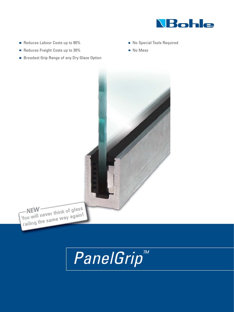 PanelGrip - Glass Railing System | PDF | Glasses | Screw