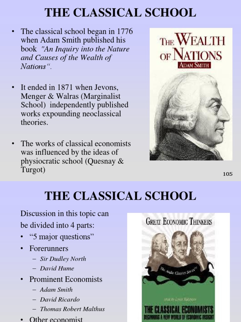 CLASSICAL (5 Basic Questions Forerunners) | PDF | Classical Economics ...