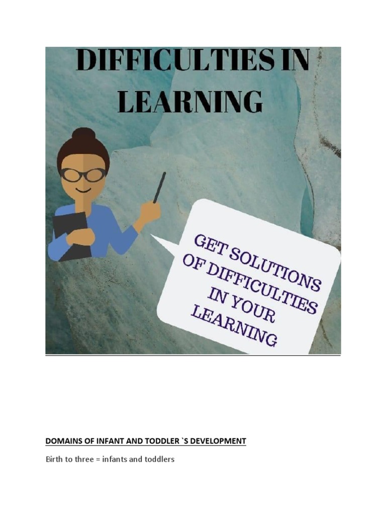 Domains of Infant and Toddler /physical Development of A CHild | PDF ...