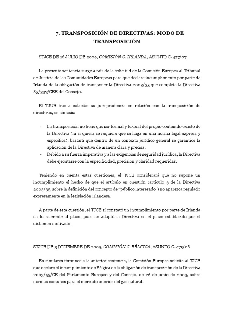 7 | PDF | Directiva (Unión Europea) | Corte de justicia europea