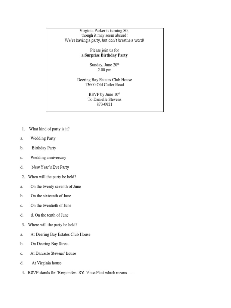 Quiz Invitation | PDF