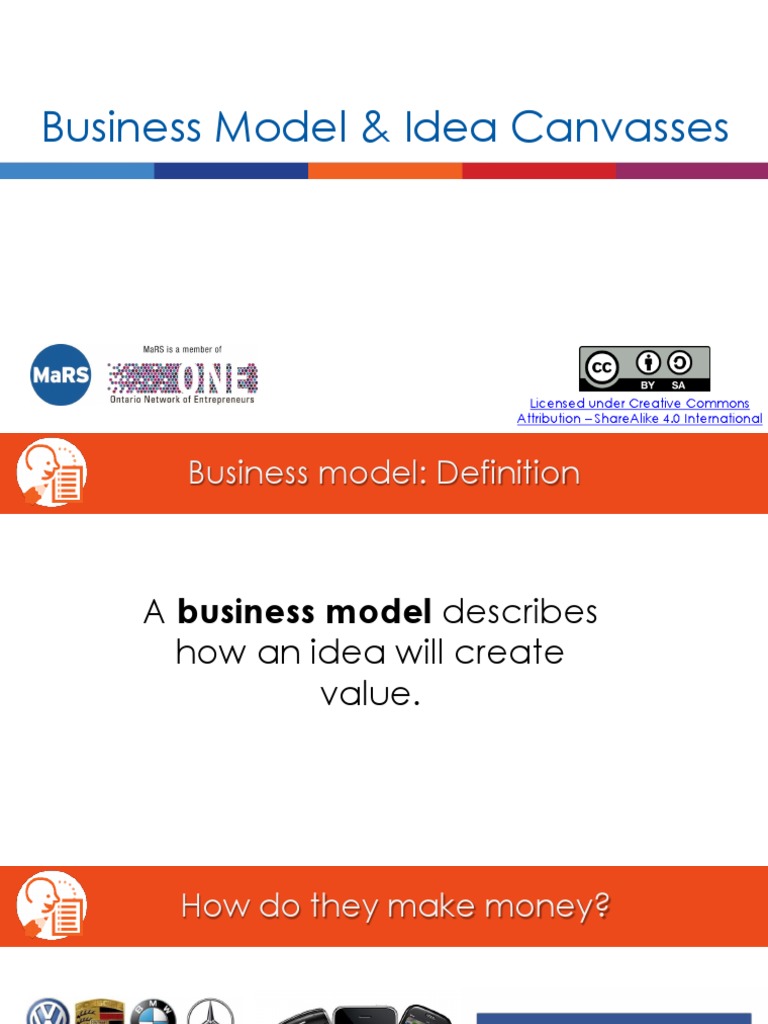 Business Model & Idea Canvasses Guide | PDF | Business Model ...