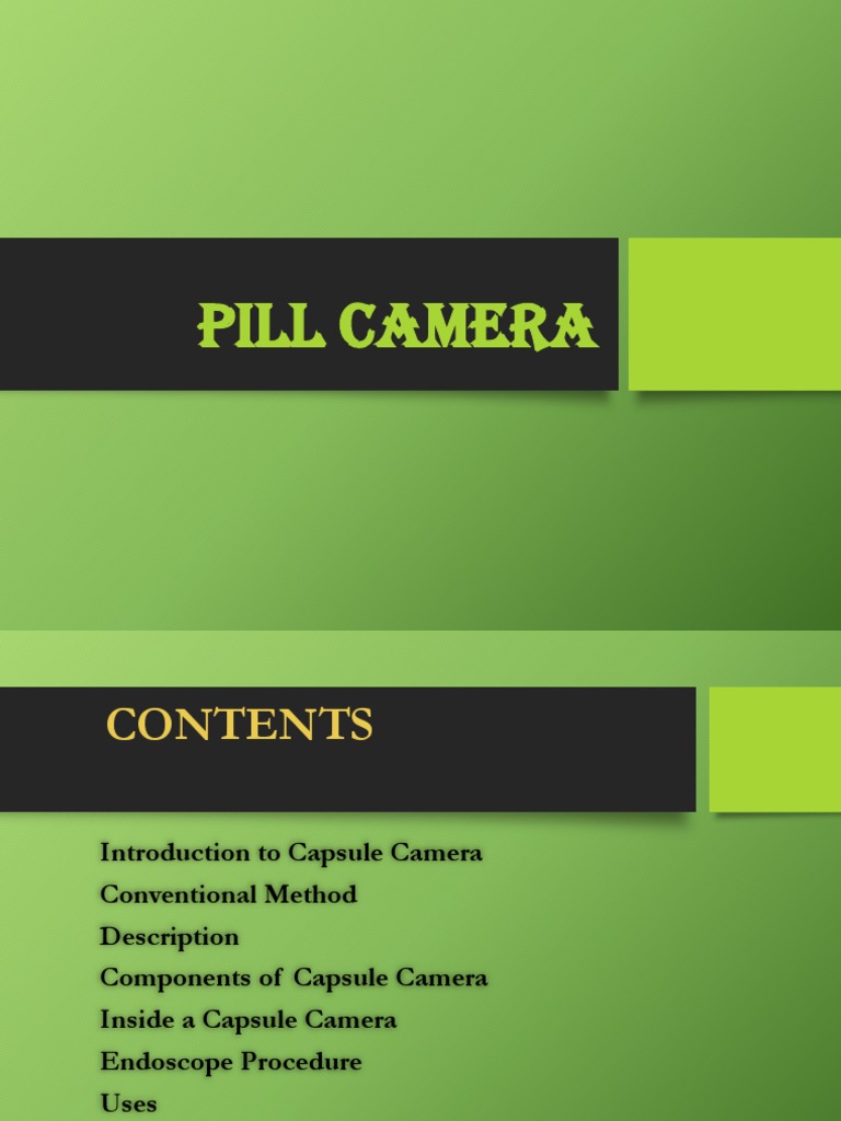 Pill Camera | PDF | Camera | Lens (Optics)