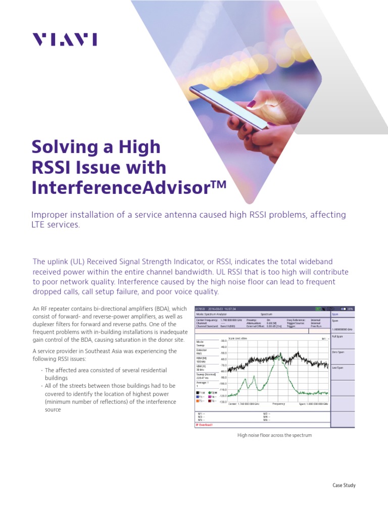 Solving High Rssi Issue Interferenceadvisor Case Studies en | PDF ...