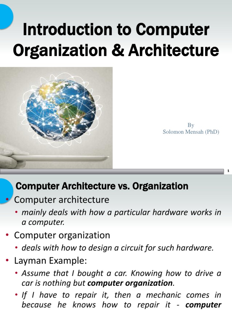Introduction To Computer Organization & Architecture: by Solomon Mensah ...