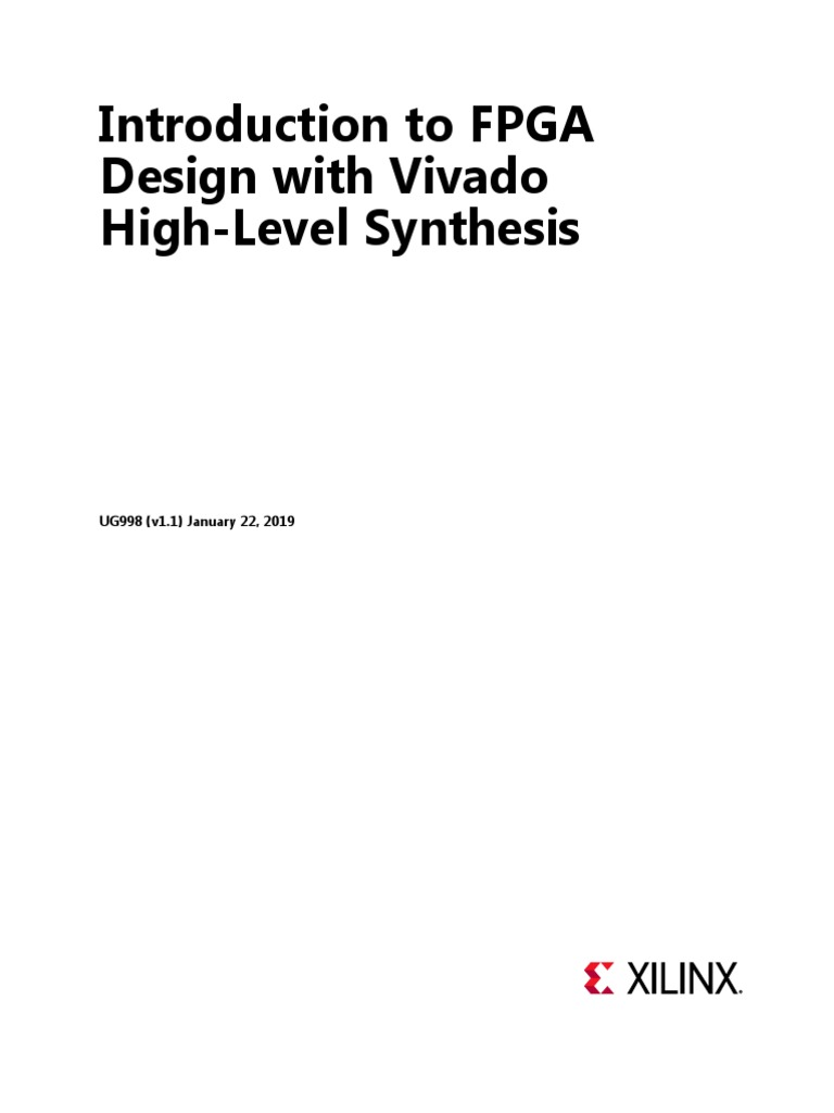 Vivado Intro Fpga Design Hls | PDF | Field Programmable Gate Array ... Vivado Intro Fpga Design Hls | PDF | Field Programmable Gate Array ...