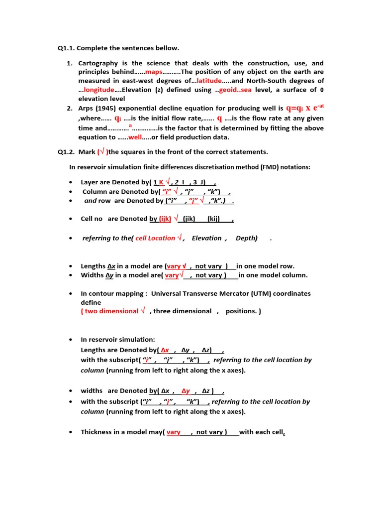 Reservoir Simulation & Mapping Guide | PDF | Petroleum Reservoir ...