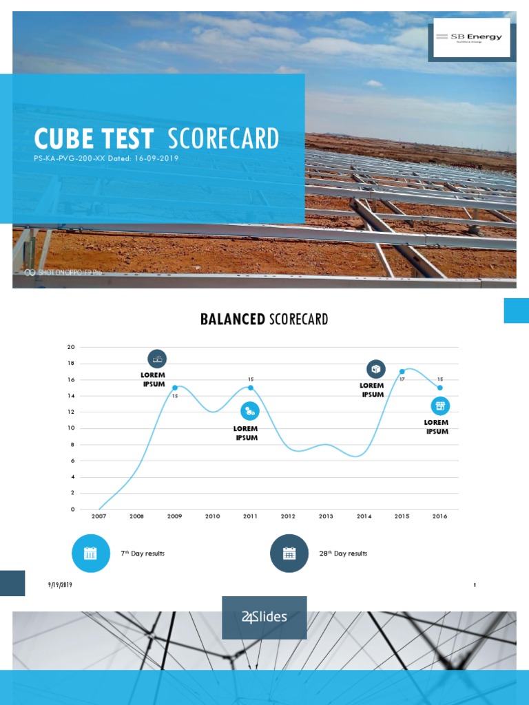 Cube Test Scorecard: PS-KA-PVG-200-XX Dated: 16-09-2019 | PDF