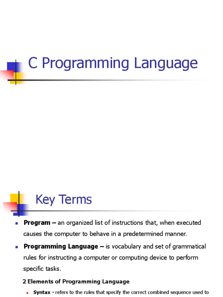 C Programming Language Fundamentals | PDF | Programming Language | C ...