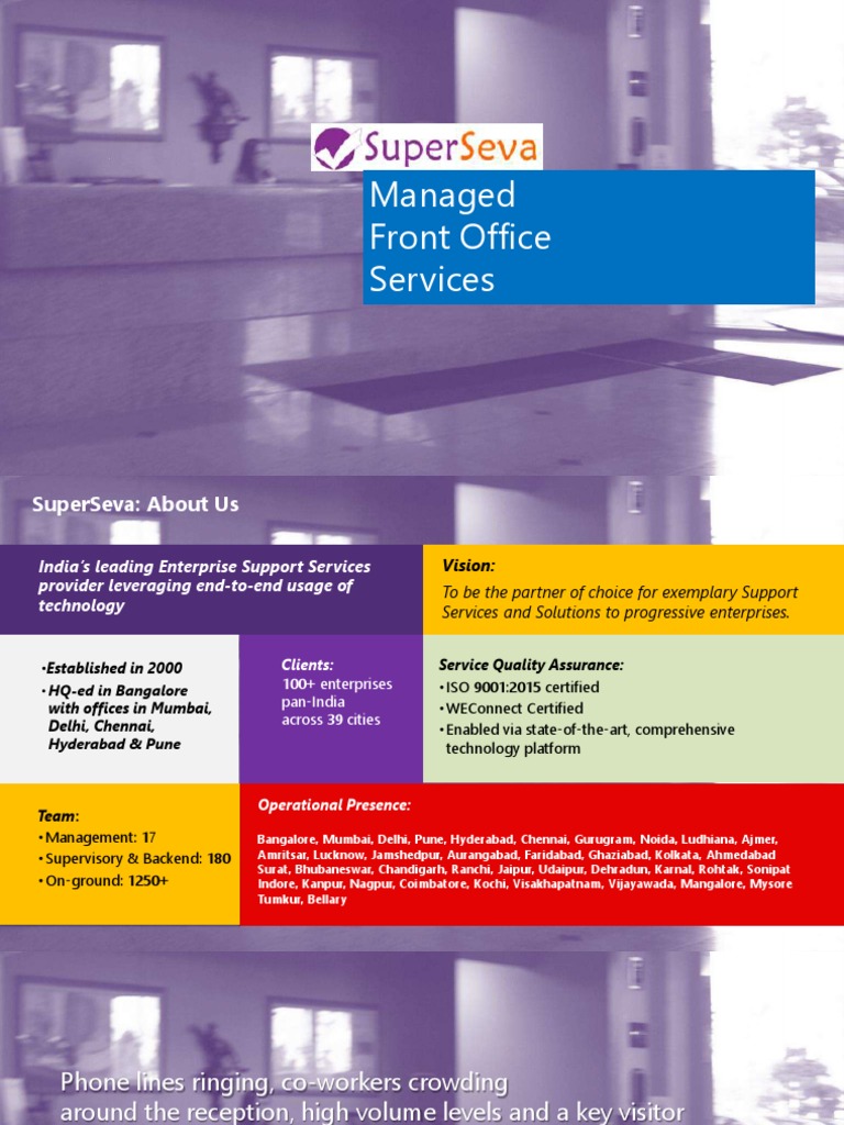 SuperSeva Managed Front Office Services - Mini PDF | PDF | Business ...