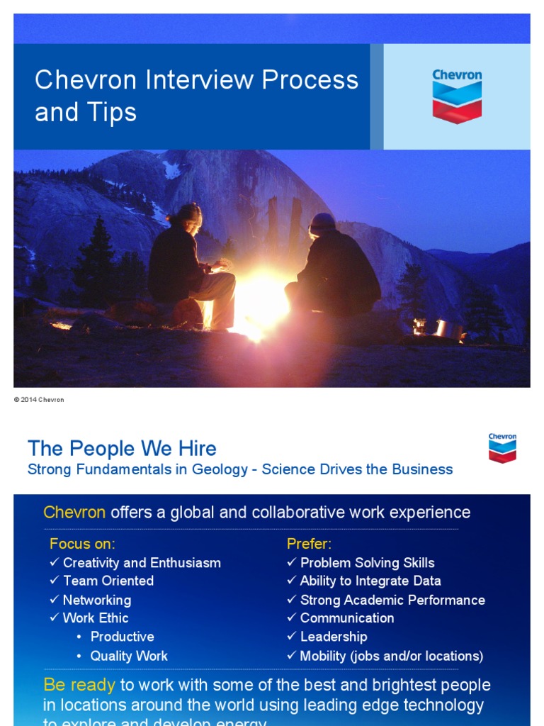 Chevron Interview Process and Tips | PDF | Recruitment | Creativity