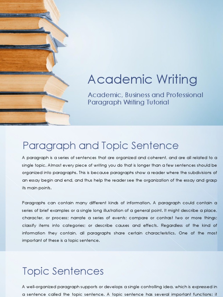 Academic Paragraph Writing Guide | PDF | Essays | Paragraph