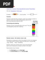 Resistor E Series - E3, E6, E12, E24, E48, E96 Tables | PDF ...