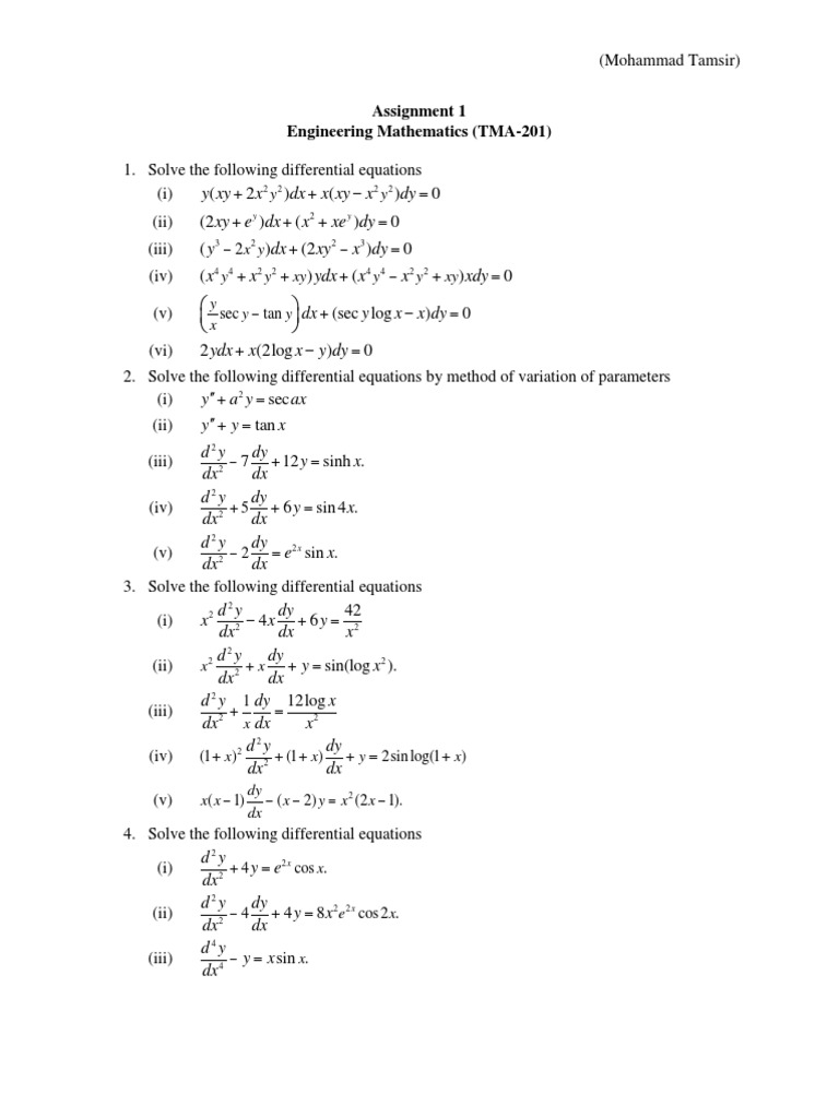 Assignment II Tma | PDF | Elementary Mathematics | Algebra