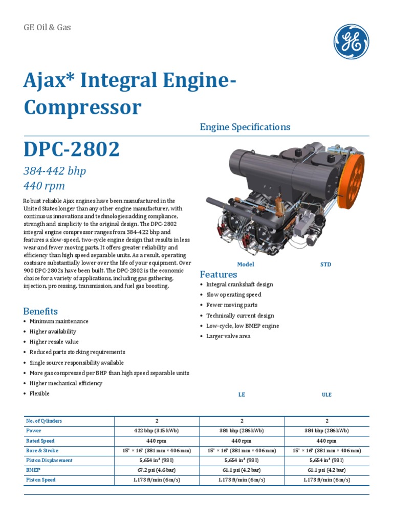 Ajax DPC-2802 Compressor Overview | PDF | Engines | Transportation ...