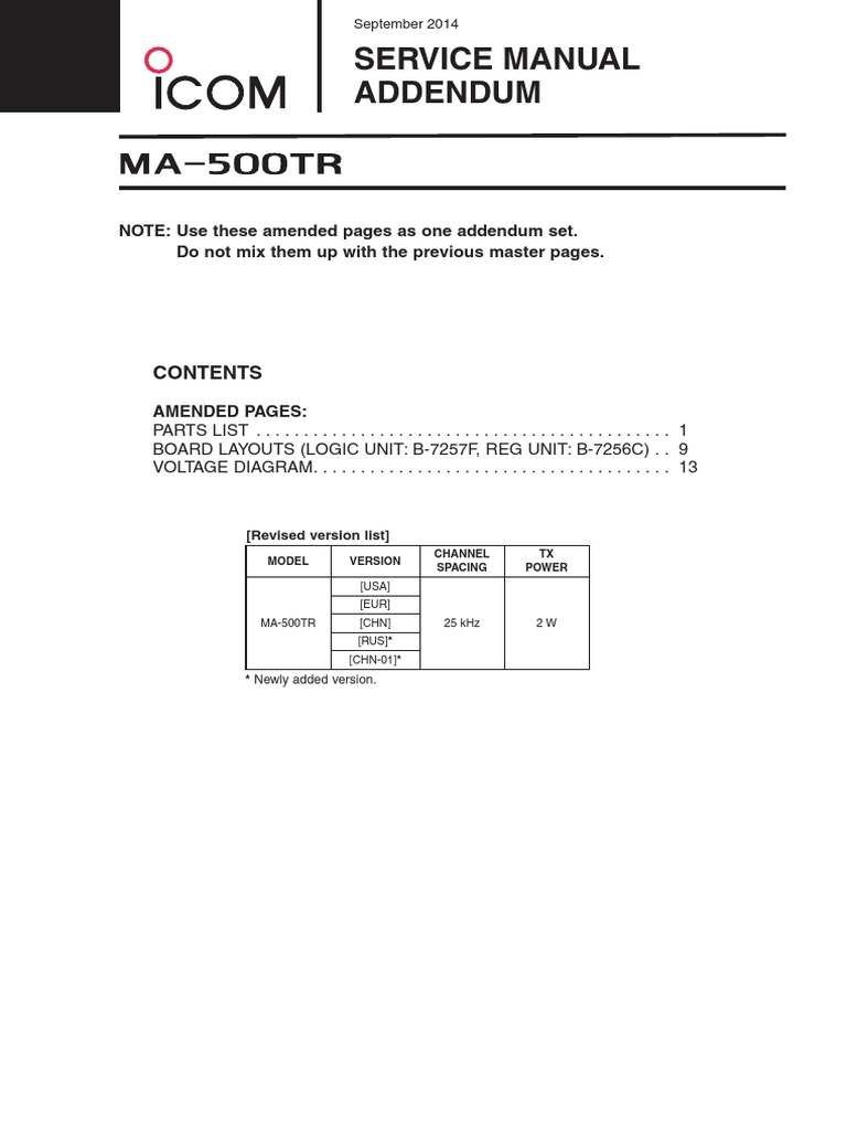 MA 500 Manual | PDF
