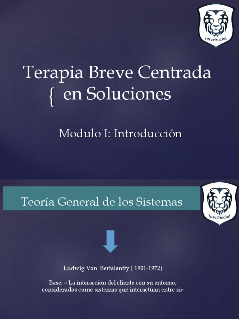 Terapia Breve Centrada en Soluciones | PDF | Psicoterapia | Conceptos ...