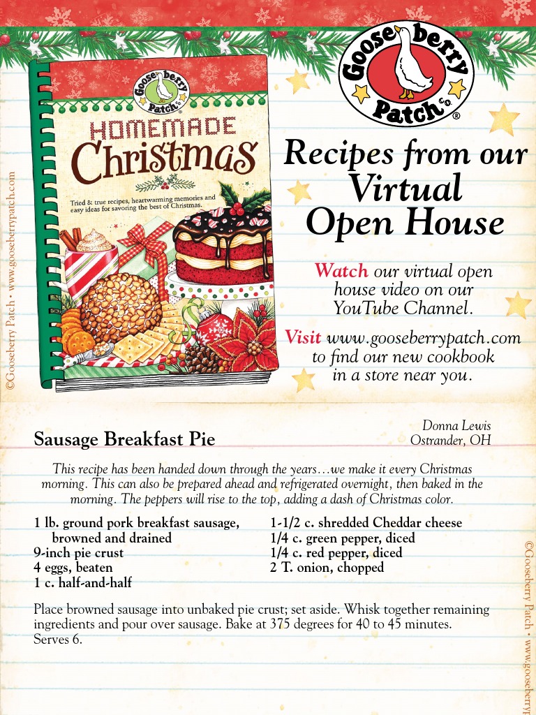 Homemade Christmas Open House Recipes | PDF | Cakes | Chocolate