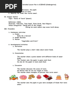 Detailed Lesson Plan in Kinder | PDF | Lesson Plan | Teaching