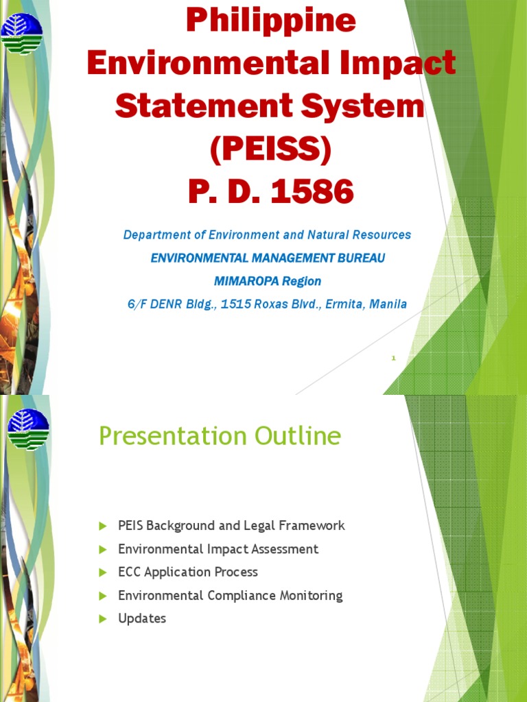 Department of Environment and Natural Resources Environmental ...