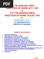 Transfer of Property - Inam Lands | PDF | Common Law | Government