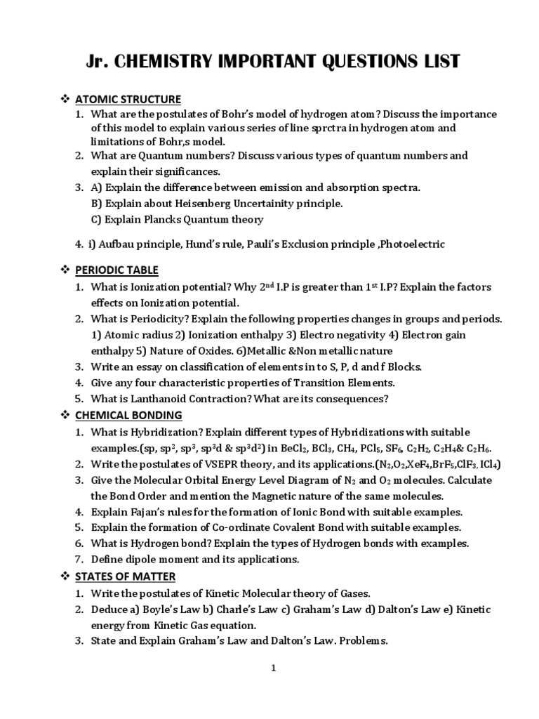 JR Inter MPC | PDF | Chemical Equilibrium | Acid