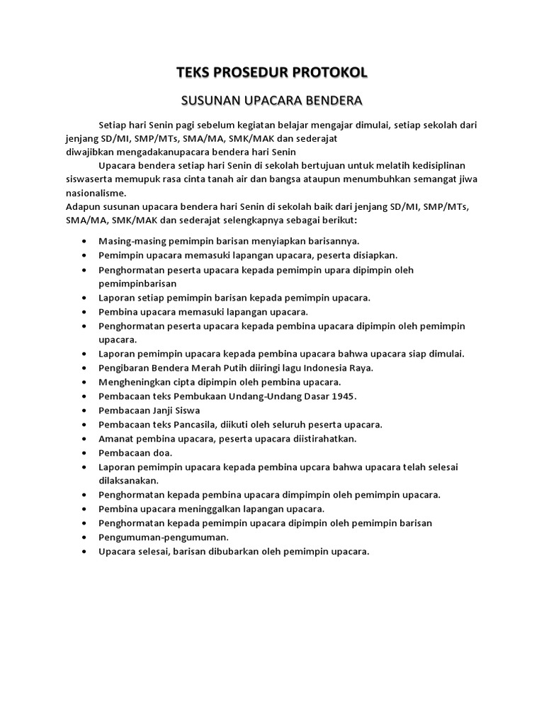 Teks Prosedur Protokol-2 | PDF