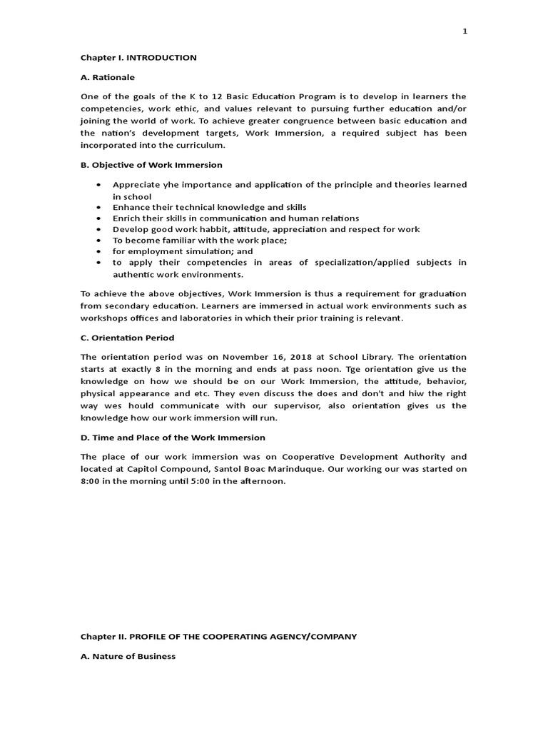 Chapter I. Introduction A. Rationale | PDF | Economic Development | Goal