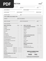 UBER Inspection Form PDF | PDF