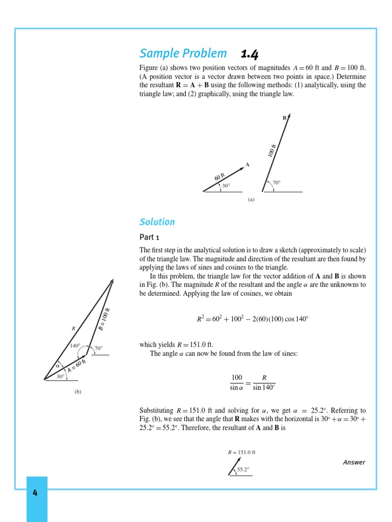 Sample Problem: Solution | PDF | Trigonometric Functions | Sine