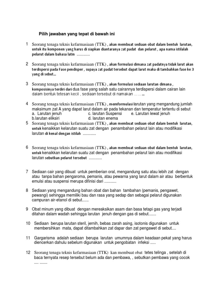 Lain Kuis Uts 2019 | PDF