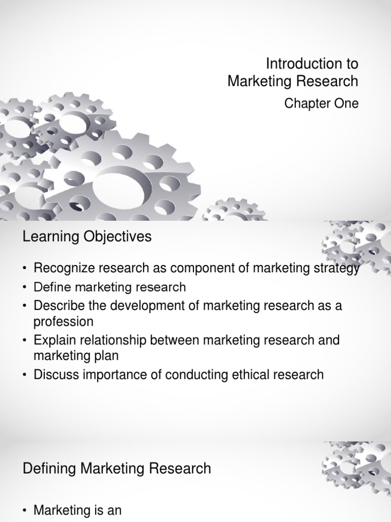 Introduction to Marketing Research Basics | PDF | Career & Growth ...