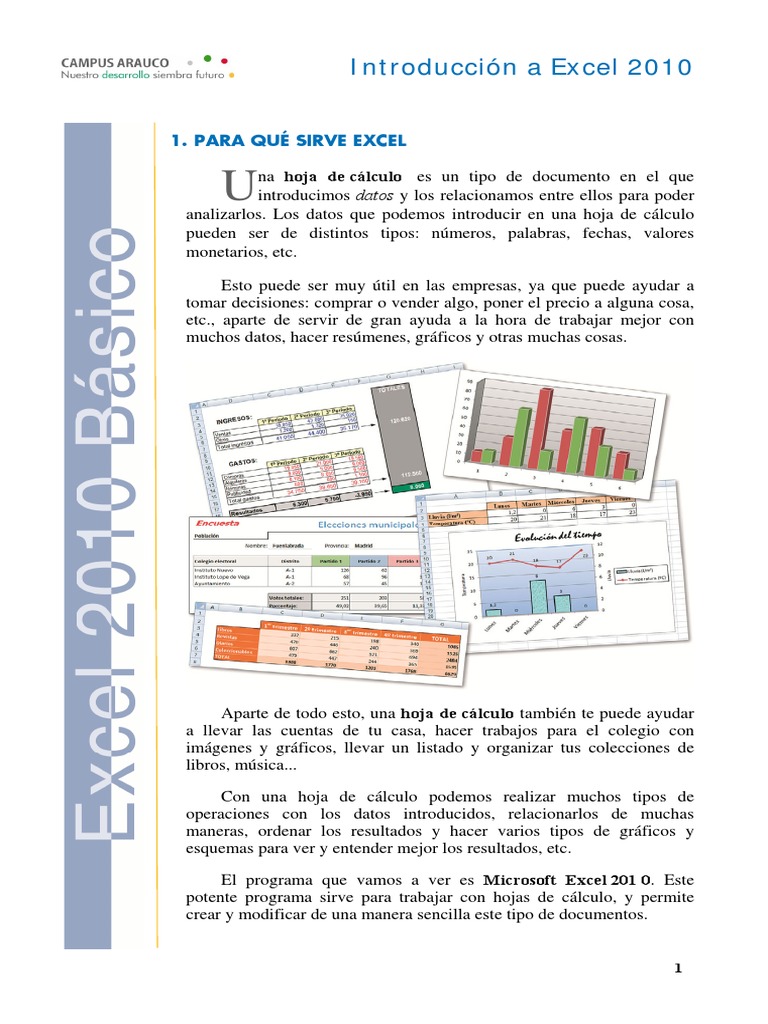 Clase 5 Introduccion A Excel 2010 | PDF | Microsoft Excel | Hoja de cálculo Clase 5 Introduccion A Excel 2010 | PDF | Microsoft Excel | Hoja de cálculo