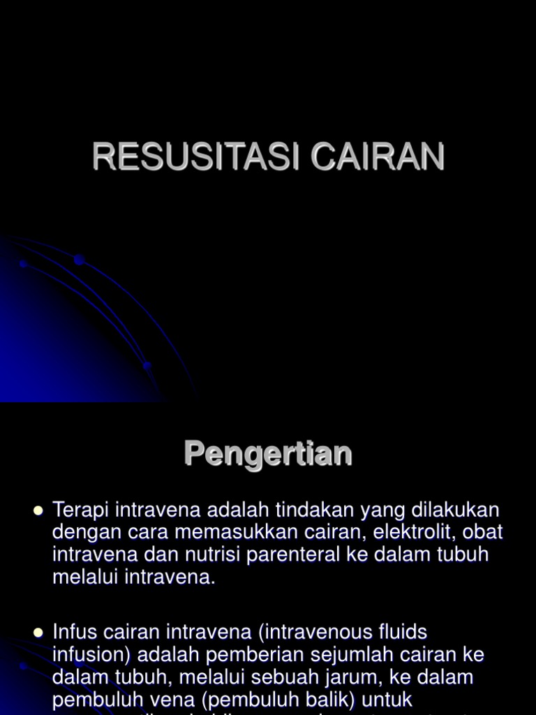 Resusitasi Cairan | PDF