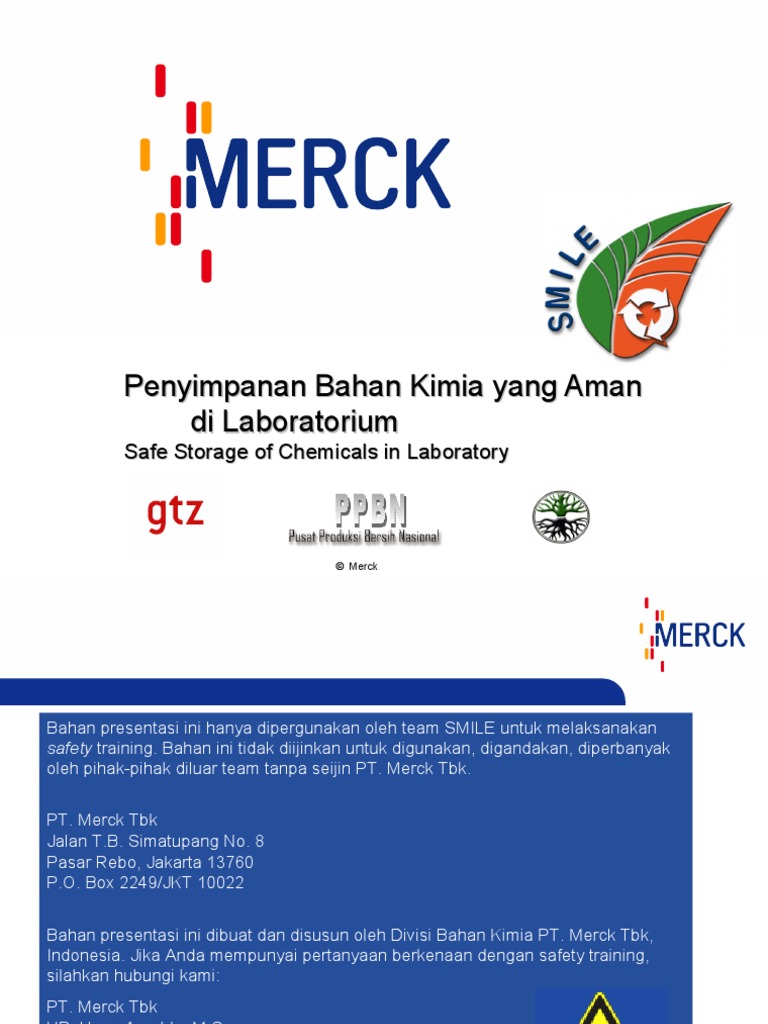 4-Safe Chemicals Storage in Laboratory-Merck | PDF