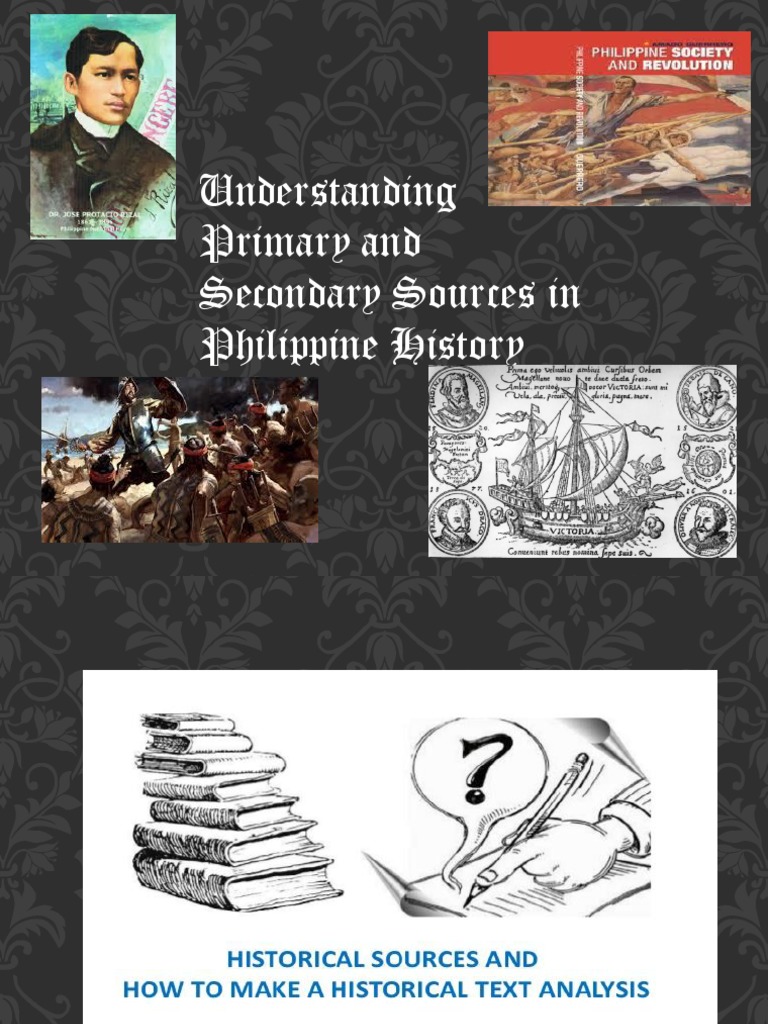 Understanding Primary and Secondary Resources of Phil History | PDF