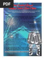 Criteria For Caroling Contest Elimination Round | PDF