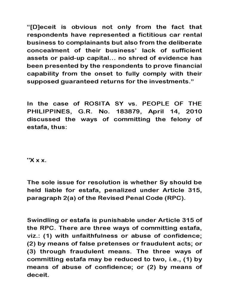 Article 315 2a | PDF | Fraud | Sentence (Law)
