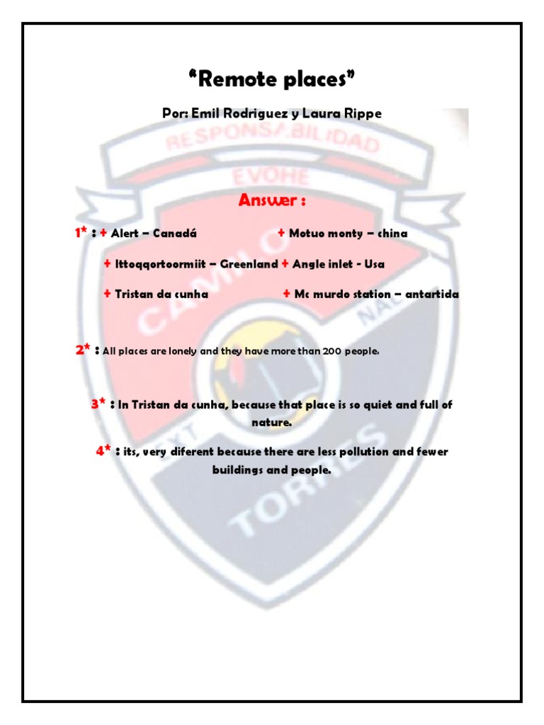 Remote places with fewer than 200 people | PDF