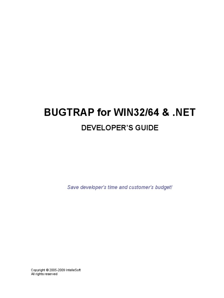 BugTrap PDF | PDF | Microsoft Visual Studio | File Format