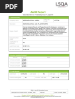 BRC Audit Report | PDF | Audit | Specification (Technical Standard)