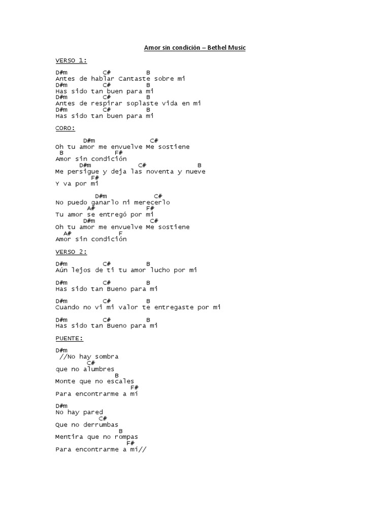 Acordes de Amor sin condición - Bethel Music.docx